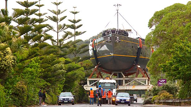 Flybridge sloop Ohana launched by Fitzroy Yachts